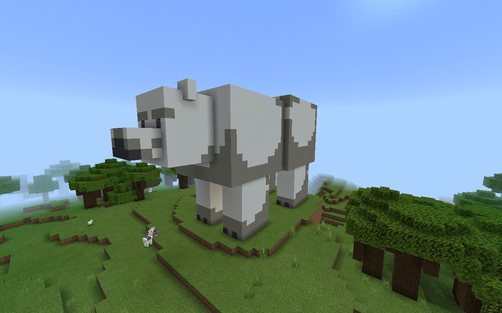 Polar bear mansion for Christmaswrealth by darkmazeblox. Minecraft Map