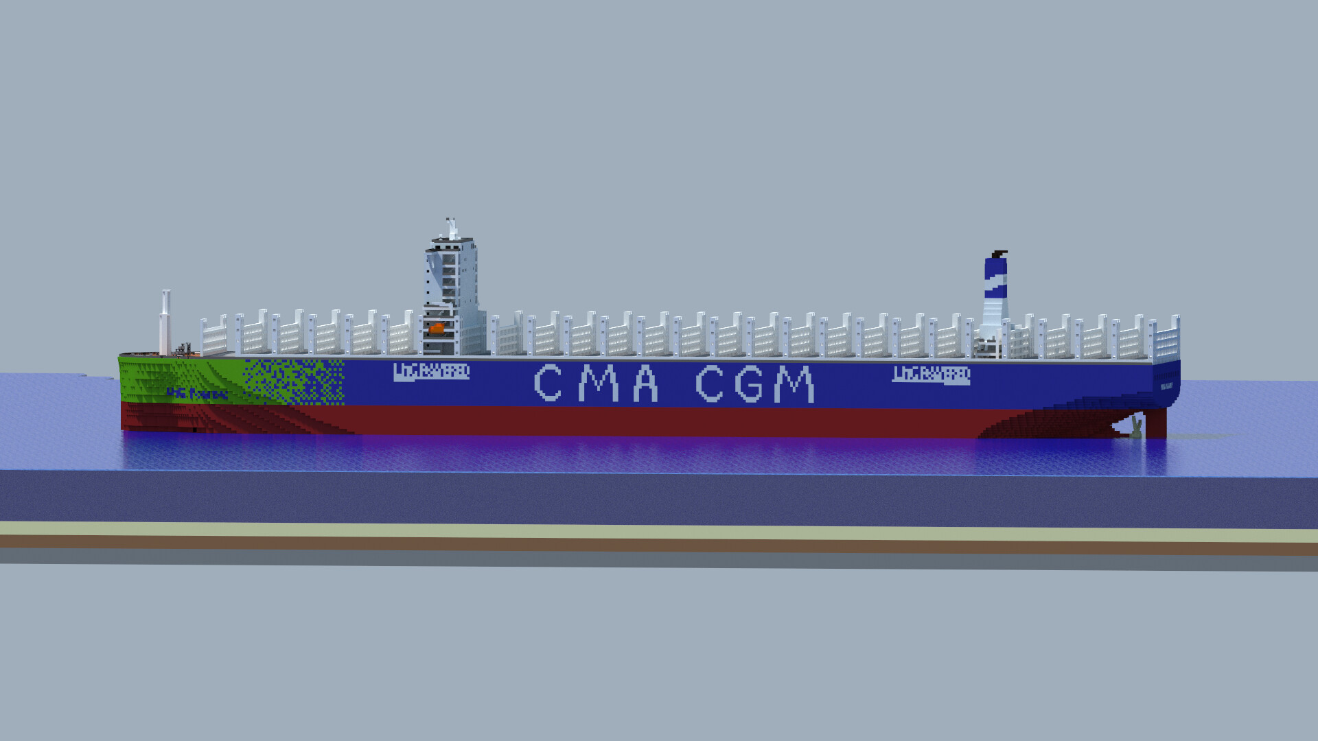 CMA CGM champs elysees Minecraft Map