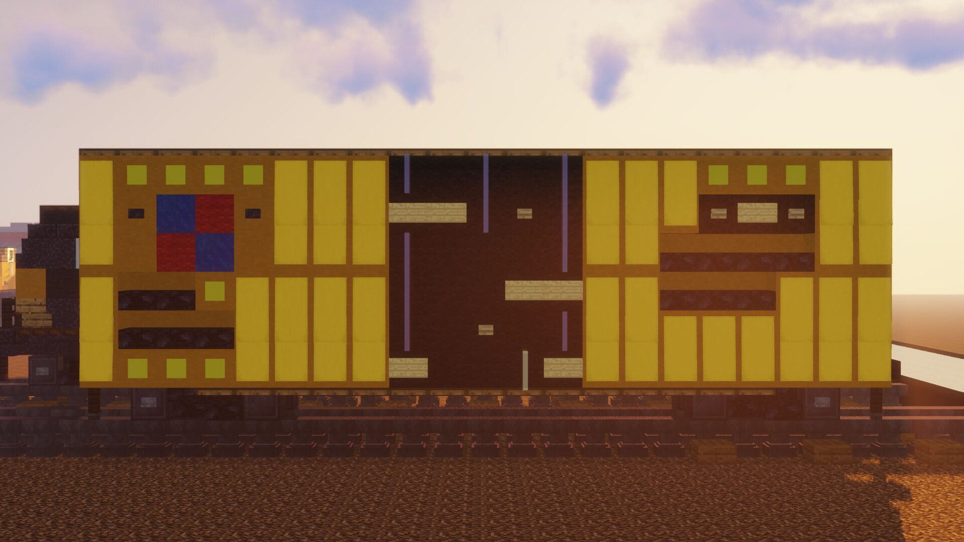 Rolling Stock - TTX Rail Box & Centerbeam Flatcar Minecraft Map