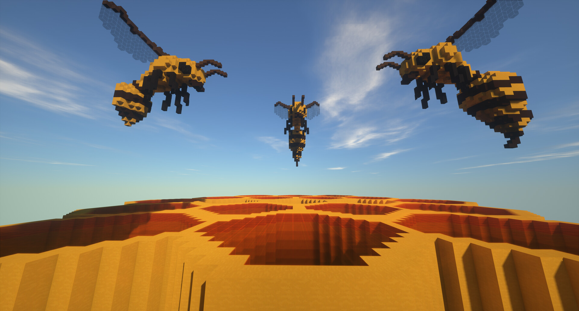 Bee HoneyComb Arena Map Minecraft Map