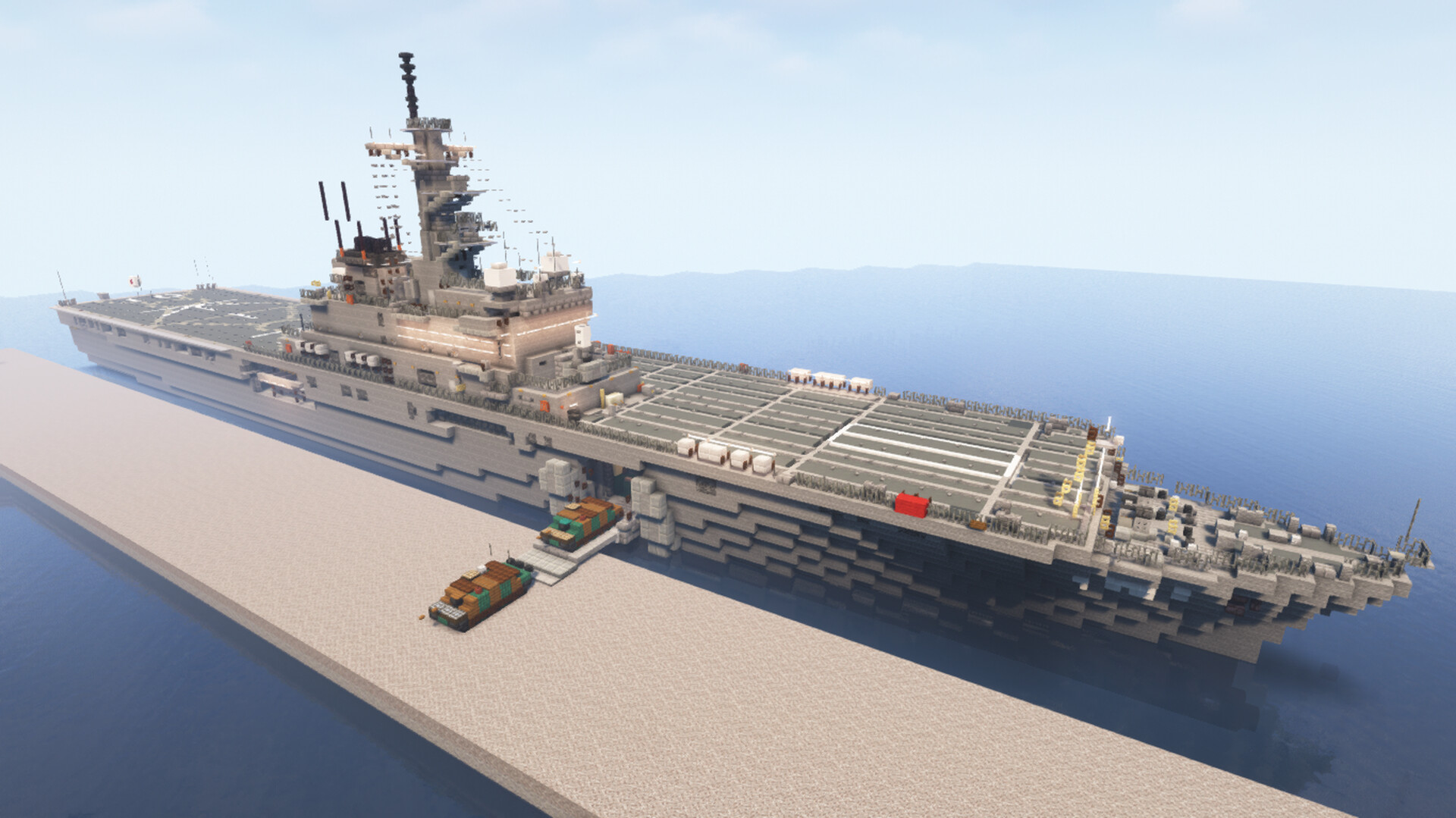 JS Osumi LST-4001 Tank Landing Ship - 1:1 Scale (with hangar and well ...