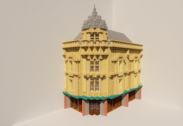 Neo-Classical Corner Shop (1 Magdalen St, Oxford) Minecraft Map