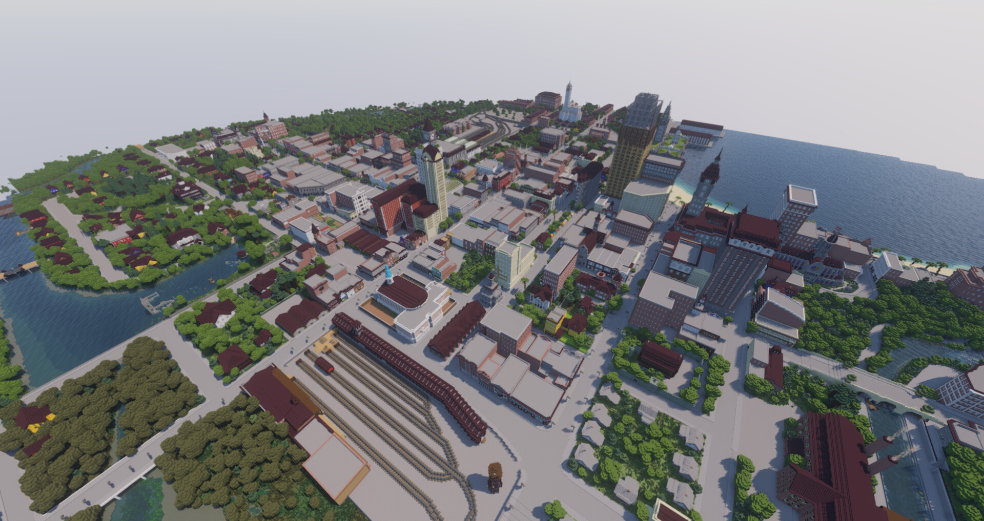 Canford City, CF (fictional) American town in the 1920's Minecraft Map