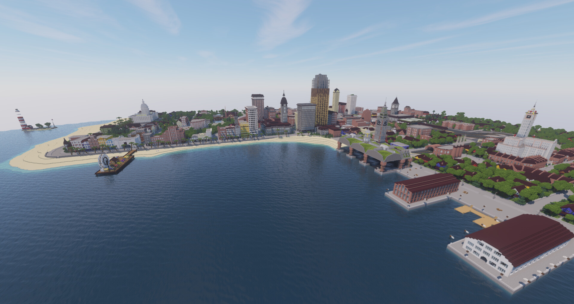 Canford City, CF (fictional) American town in the 1920's Minecraft Map