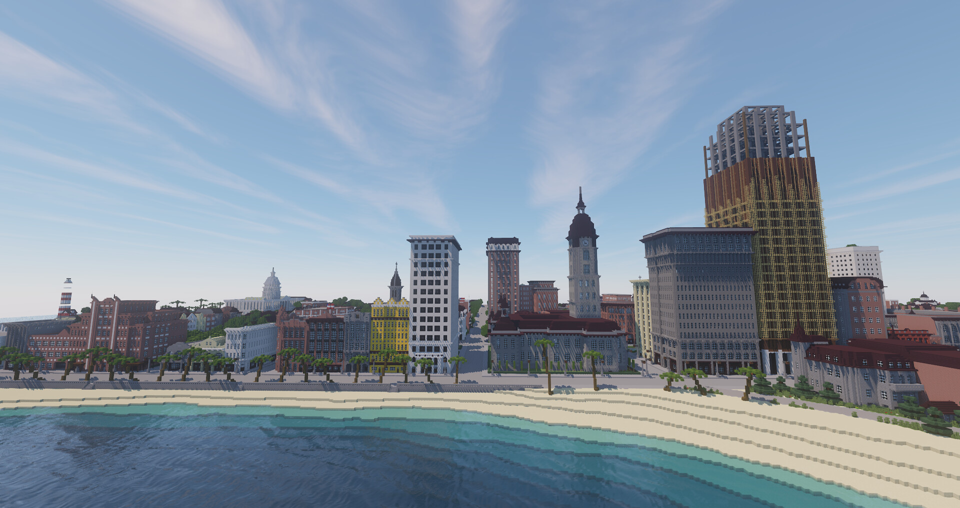 Canford City, CF (fictional) American town in the 1920's Minecraft Map