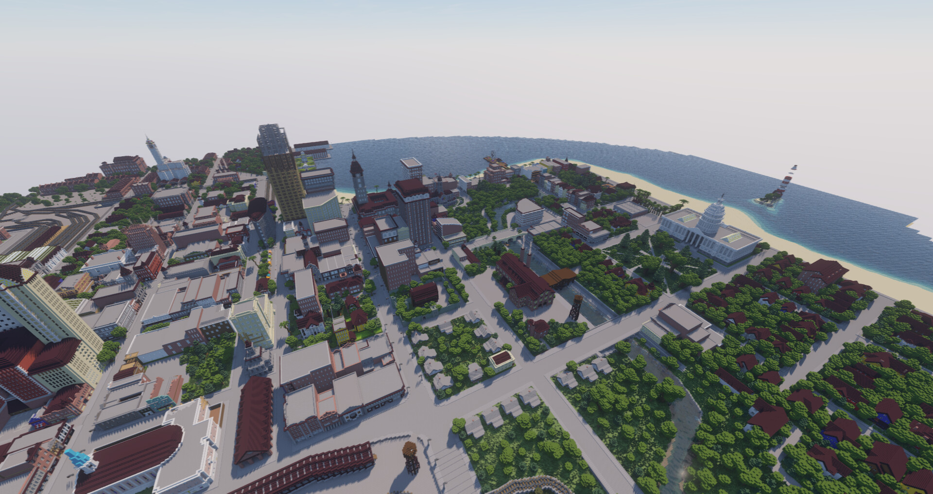 Canford City, CF (fictional) American town in the 1920's Minecraft Map