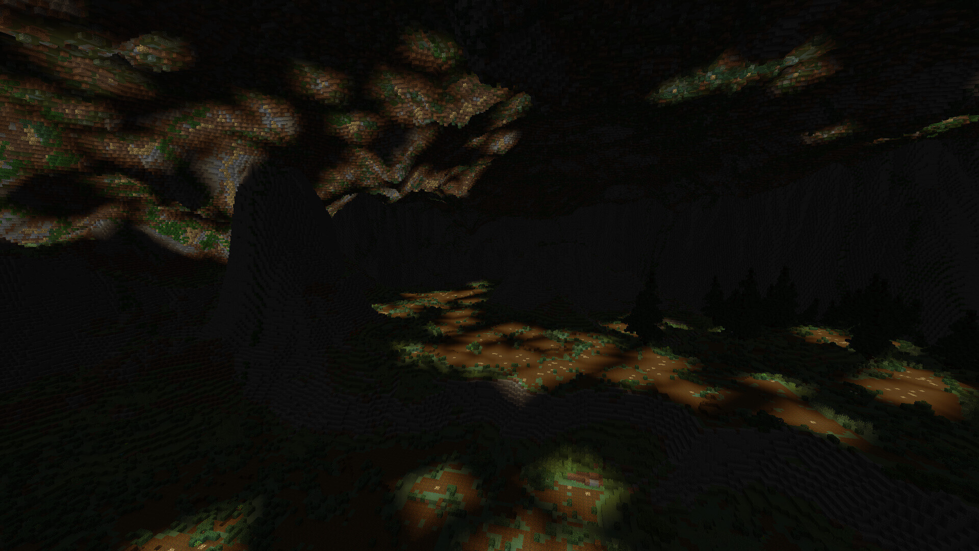 Underground dark world - 5000x5000 Minecraft Map