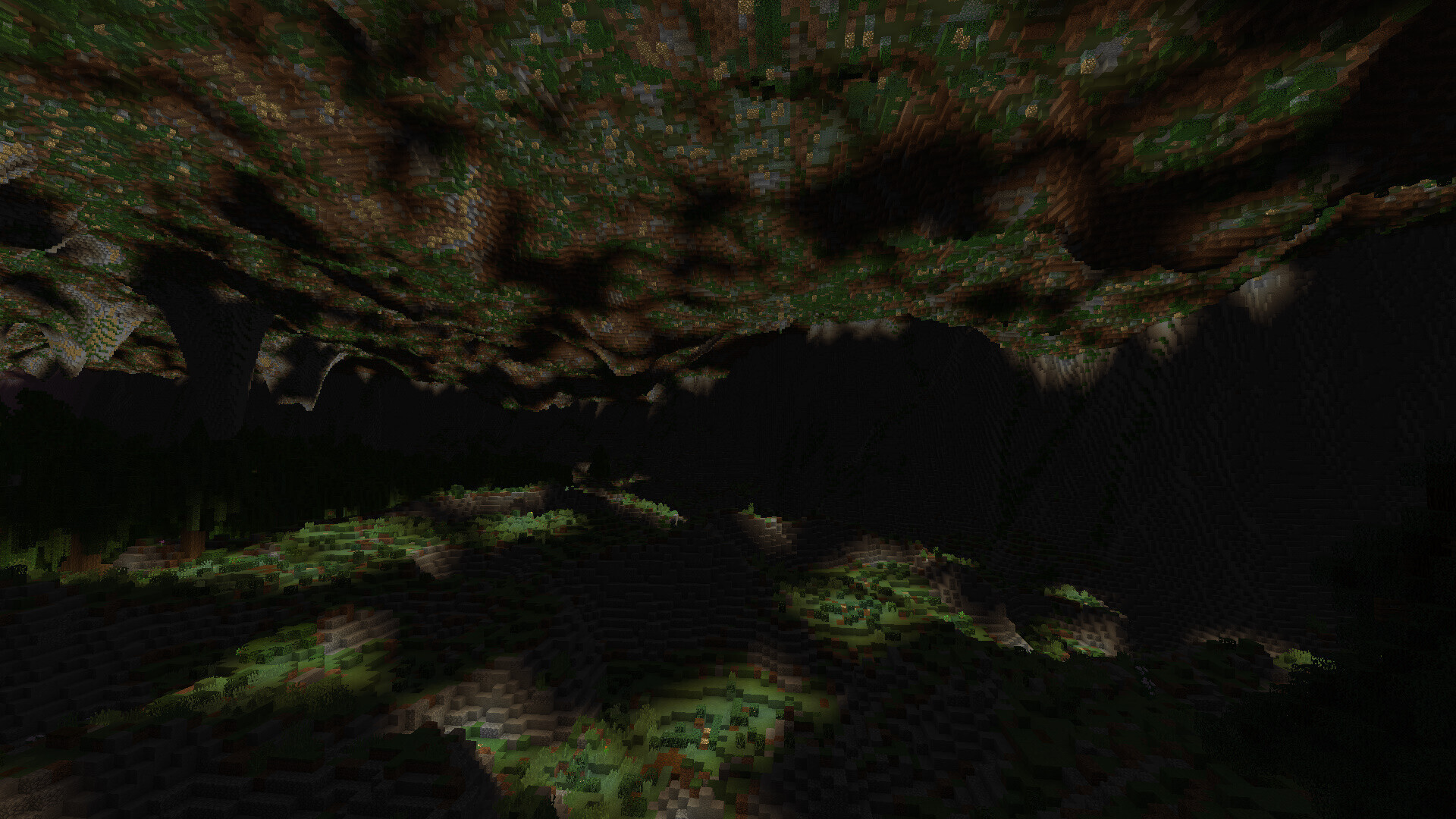 Underground dark world - 5000x5000 Minecraft Map