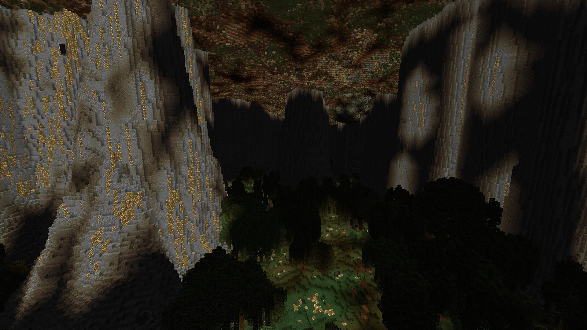 Underground dark world - 5000x5000 Minecraft Map