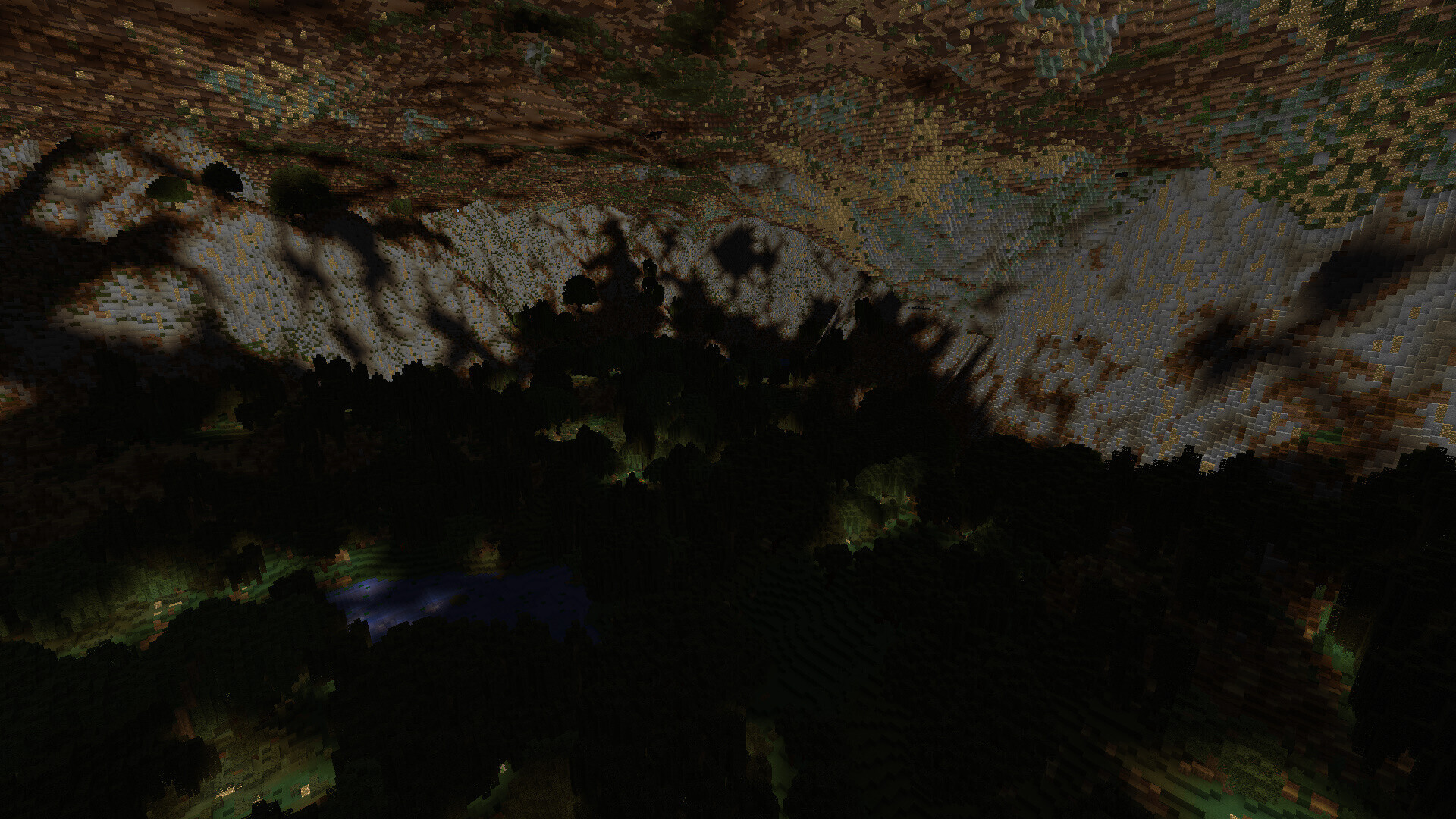 Underground dark world - 5000x5000 Minecraft Map