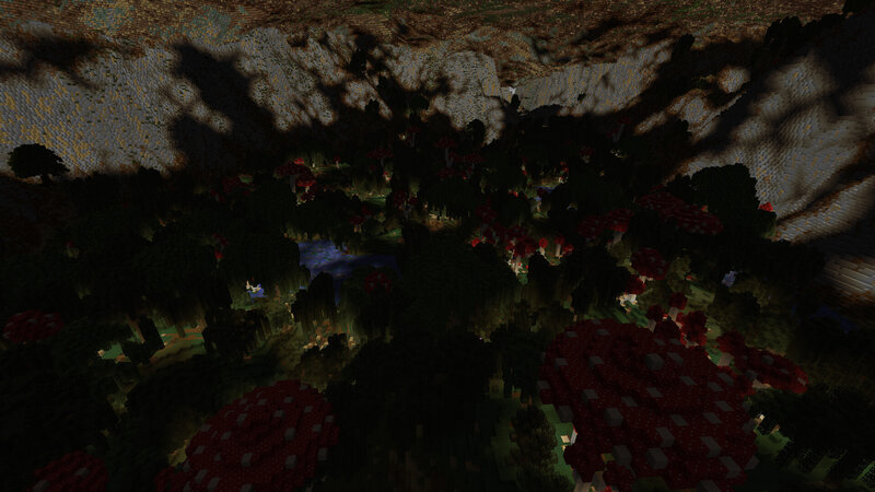Underground dark world - 5000x5000 Minecraft Map