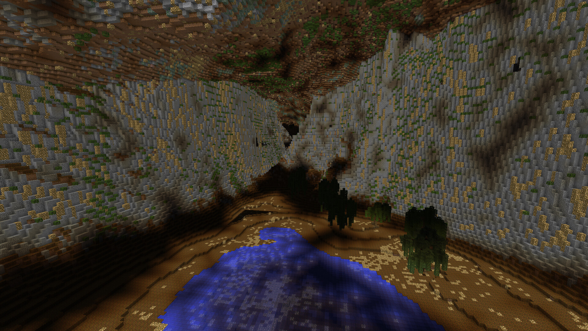 Underground dark world - 5000x5000 Minecraft Map