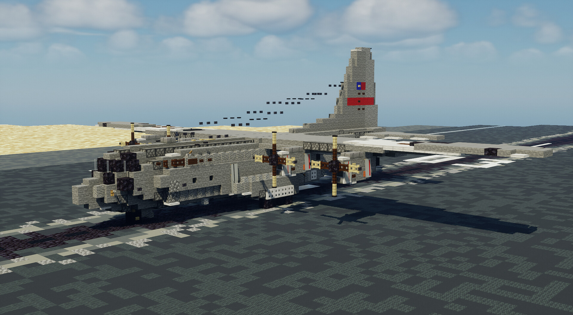 C-130H hercules - 1.5:1 Scale (V2) Minecraft Map