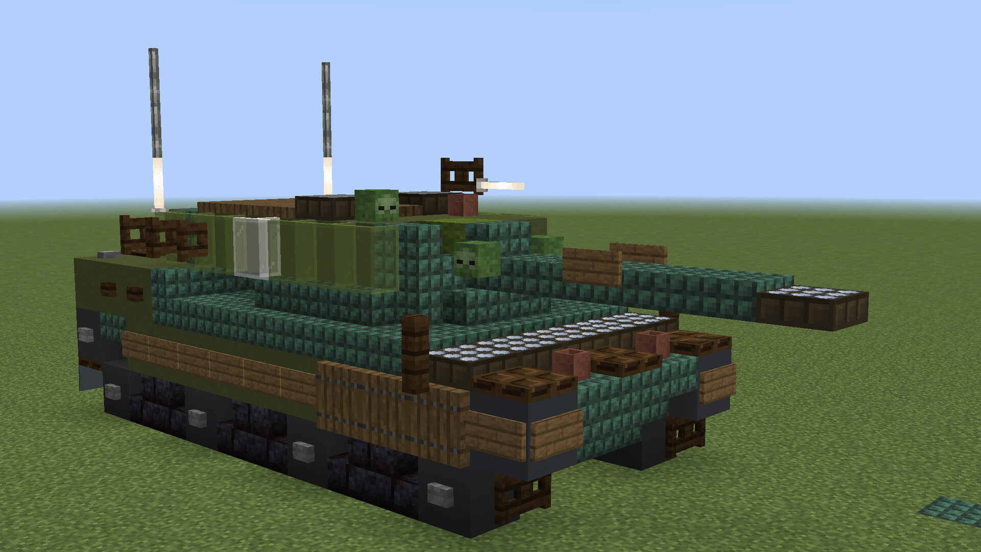 1.5:1 scale Leopard 2A4 Minecraft Map