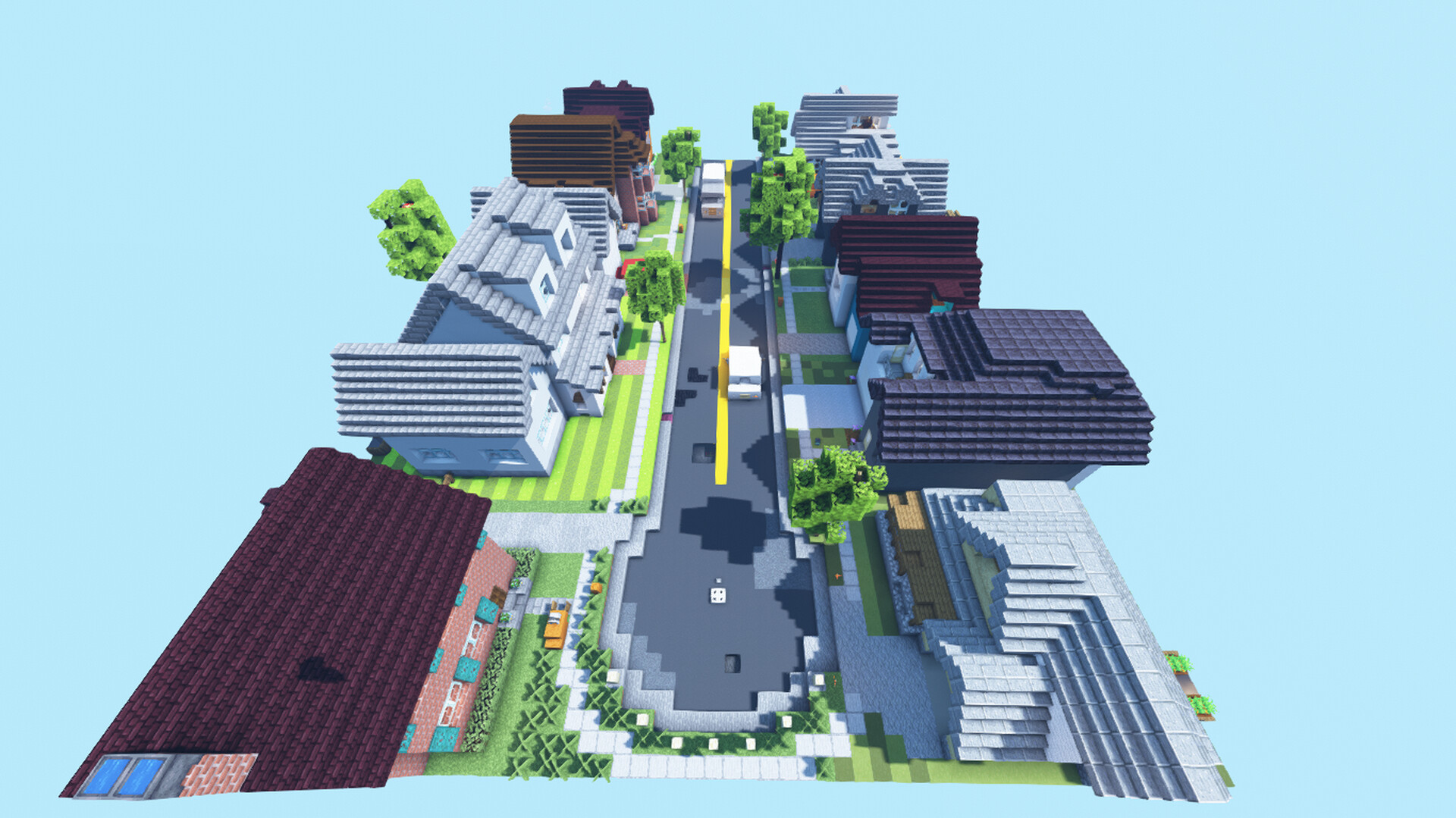 Neighborhood Map | Natural Disasters Survival Minecraft Map