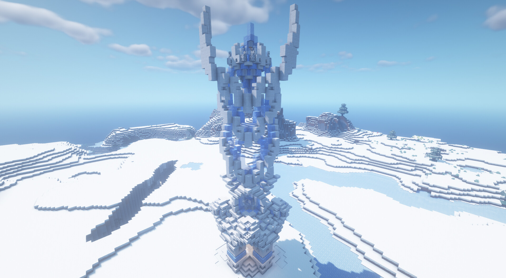 Snow Golem's Ice Tower Minecraft Map
