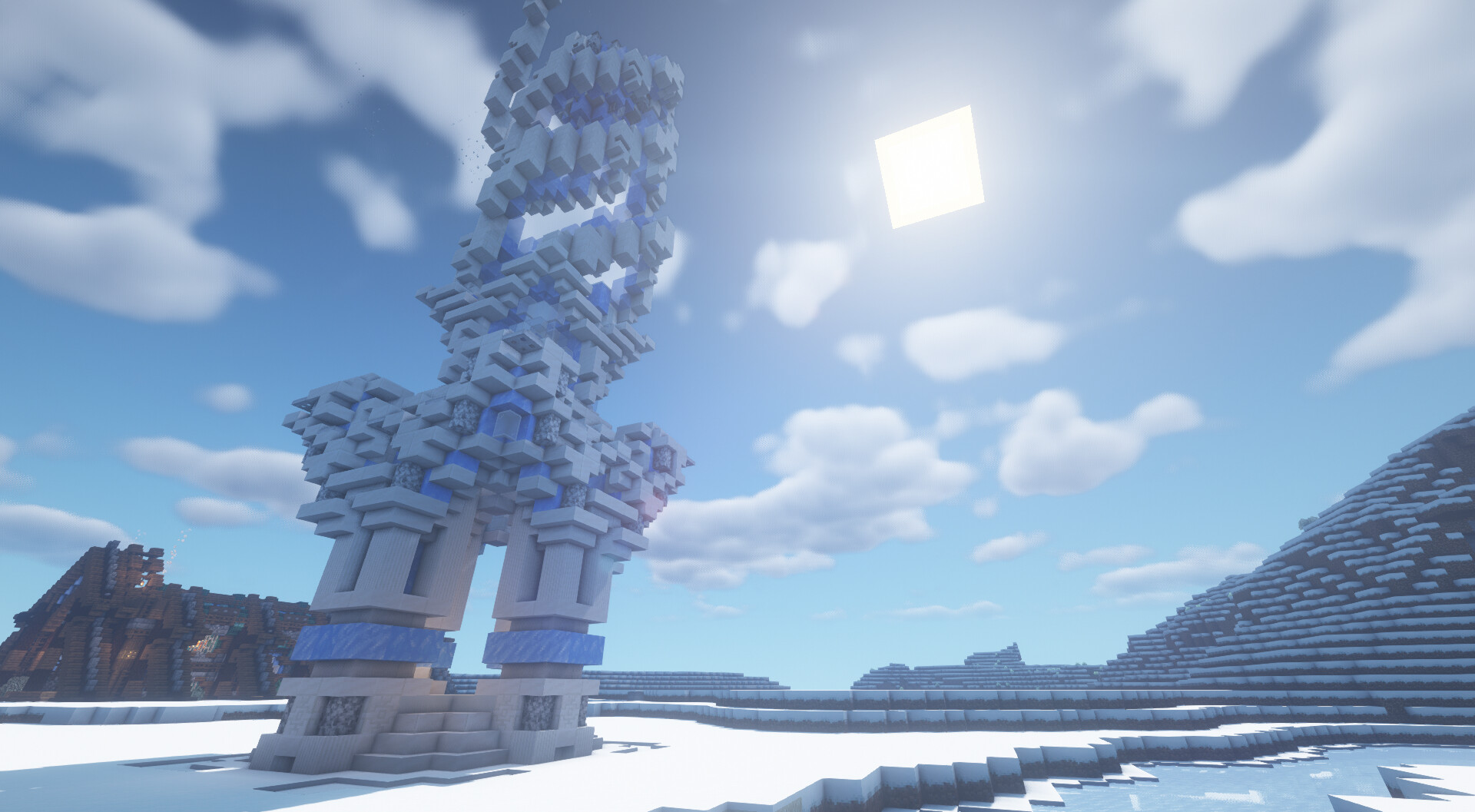 Snow Golem's Ice Tower Minecraft Map