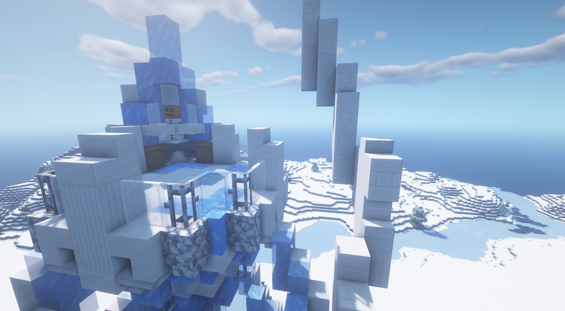 Snow Golem's Ice Tower Minecraft Map