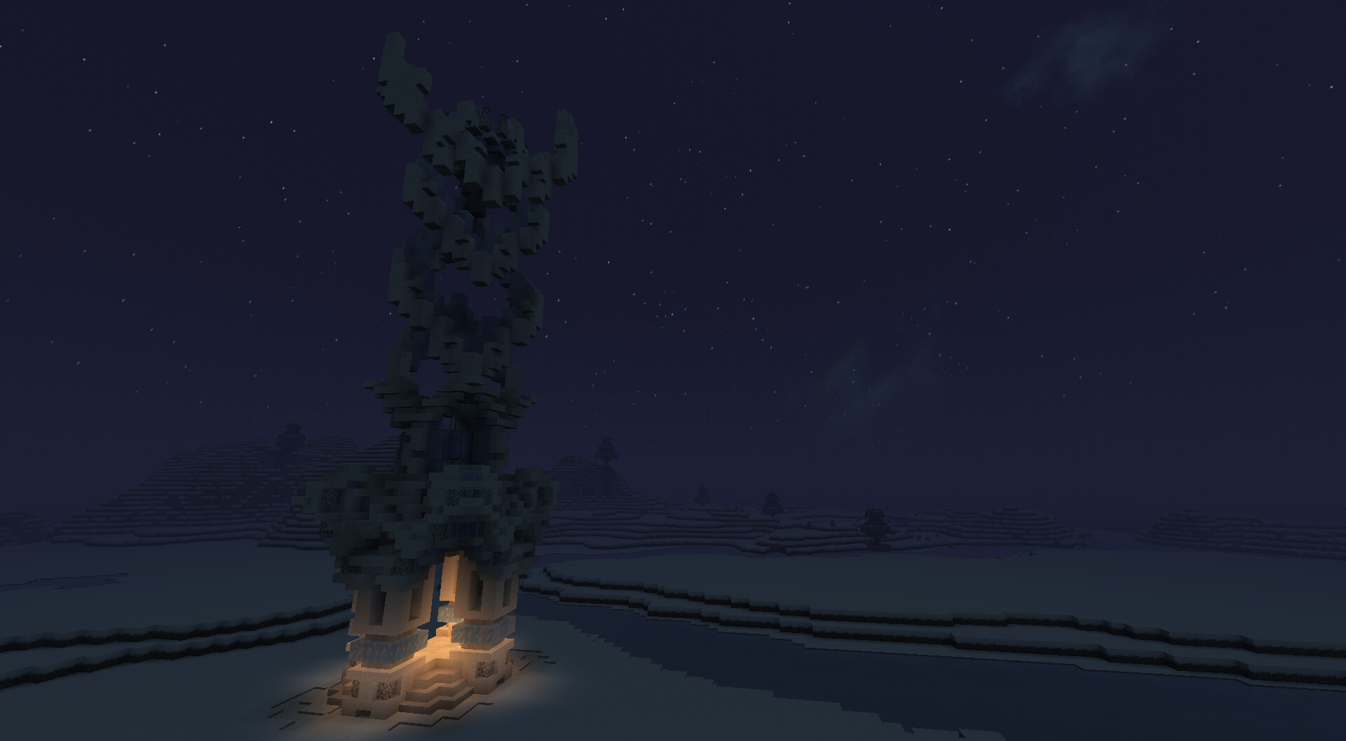 Snow Golem's Ice Tower Minecraft Map