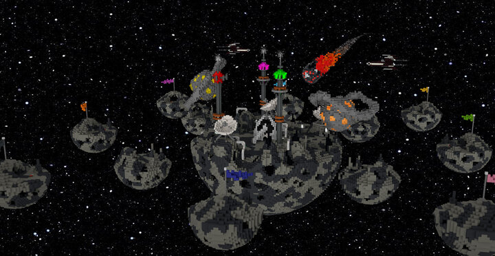 Spaced Themed | Bedwars Minecraft Map