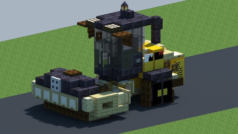 Cat CCS7, Asphalt compactor [With Download] Minecraft Map