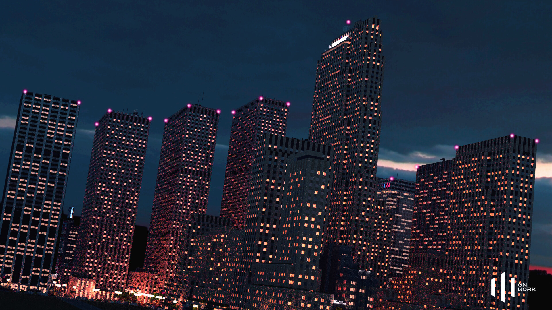 Midtown Manhattan - small scale replica Minecraft Map