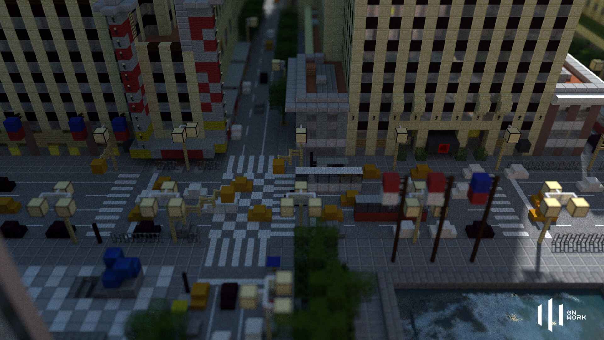 Midtown Manhattan - small scale replica Minecraft Map