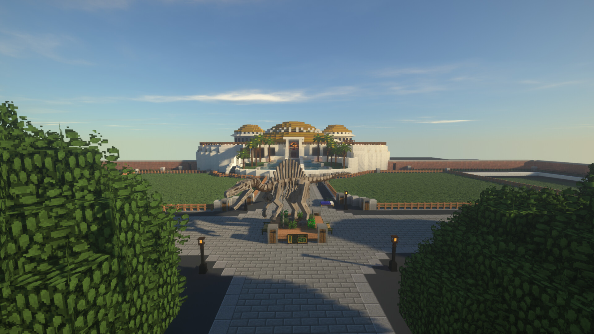 Jurassic Park Inspired Dinosaur Park (MODDED) Minecraft Map