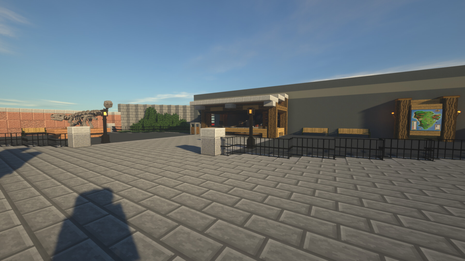 Jurassic Park Inspired Dinosaur Park (MODDED) Minecraft Map