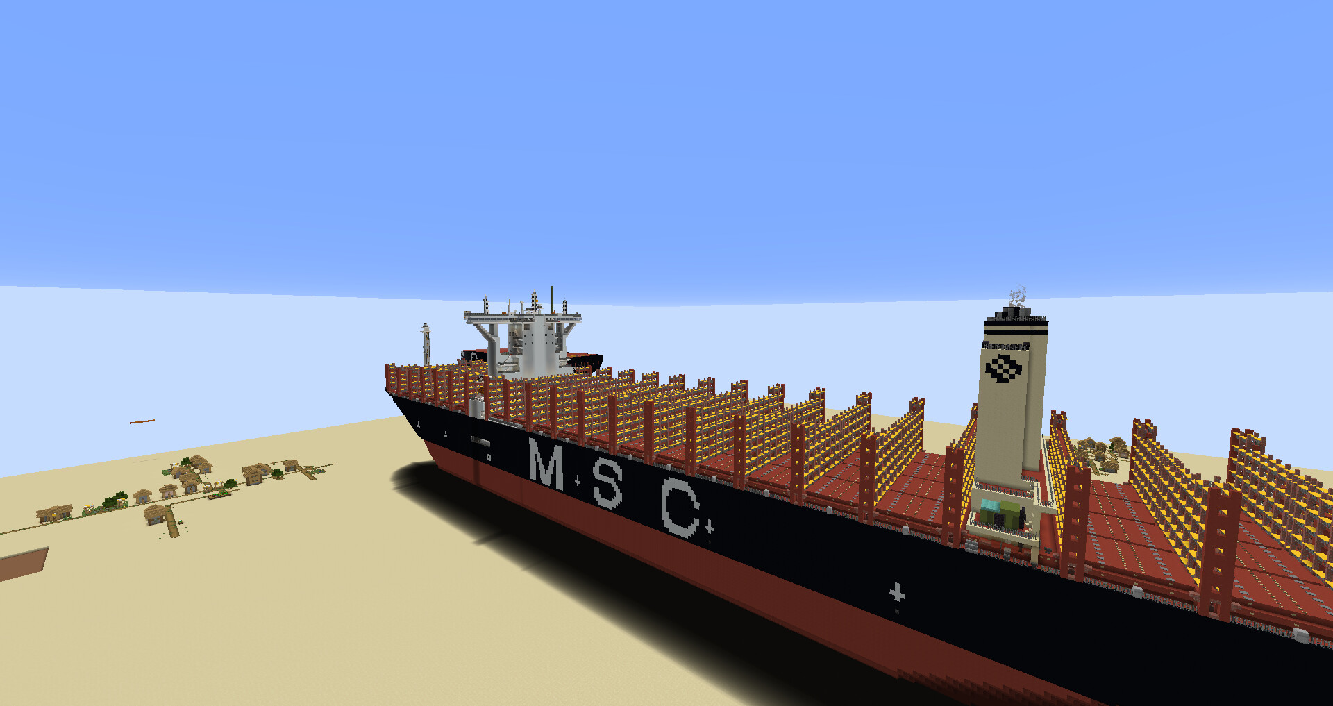 Container Ship MSC ISABELLA 1:1 Minecraft Map
