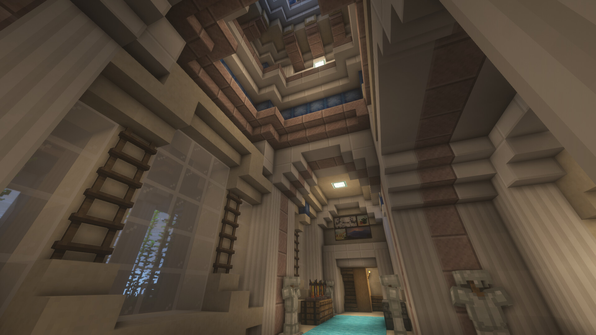 Water Palace (half submerged) Minecraft Map