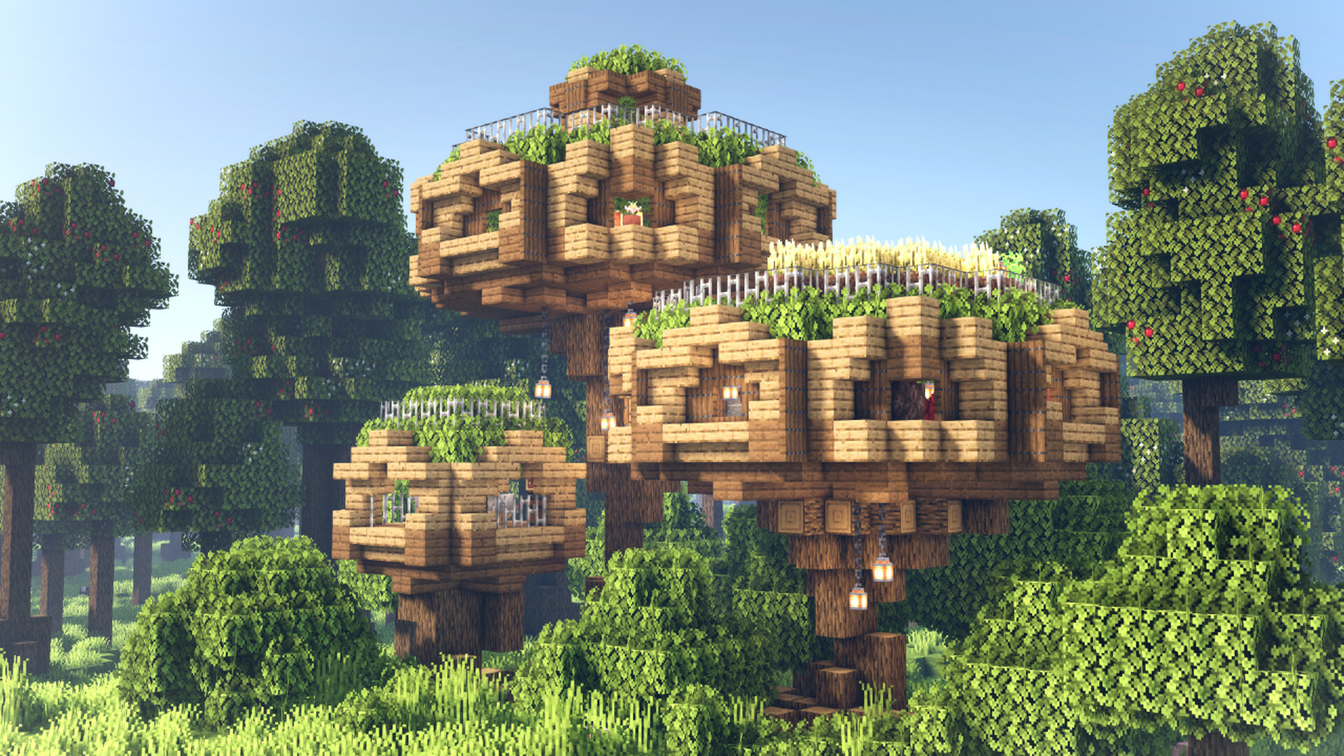 Minecraft : How to build a Treehouse Minecraft Map