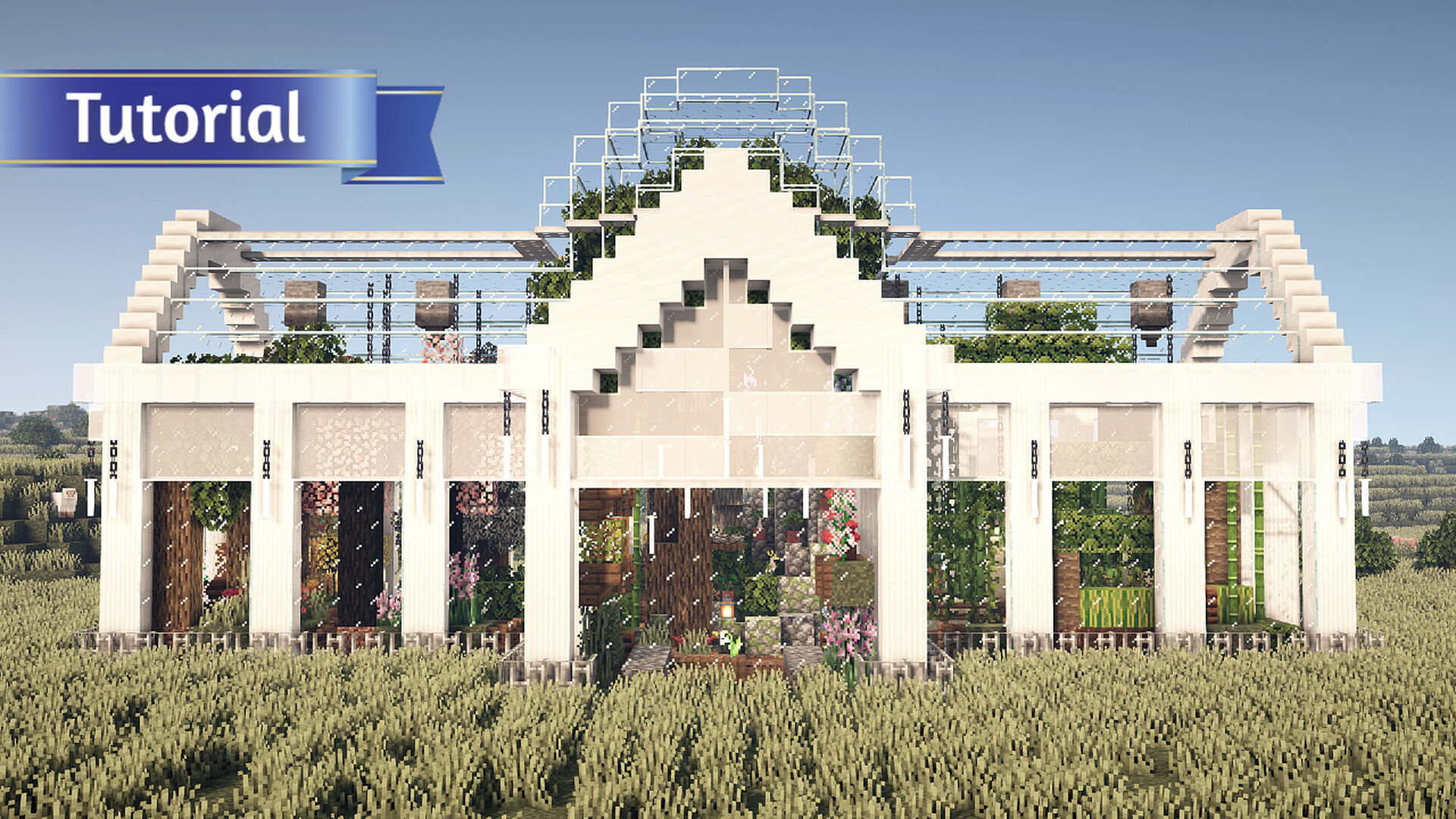 Minecraft : A Greenhouse with four seasons Minecraft Map
