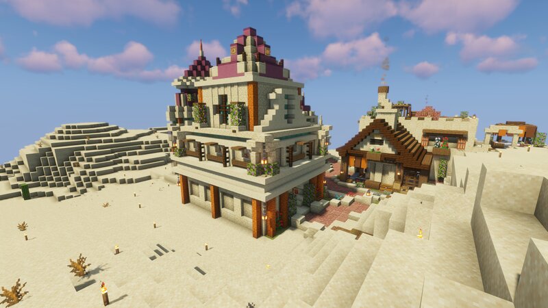 Desert storage building Minecraft Map