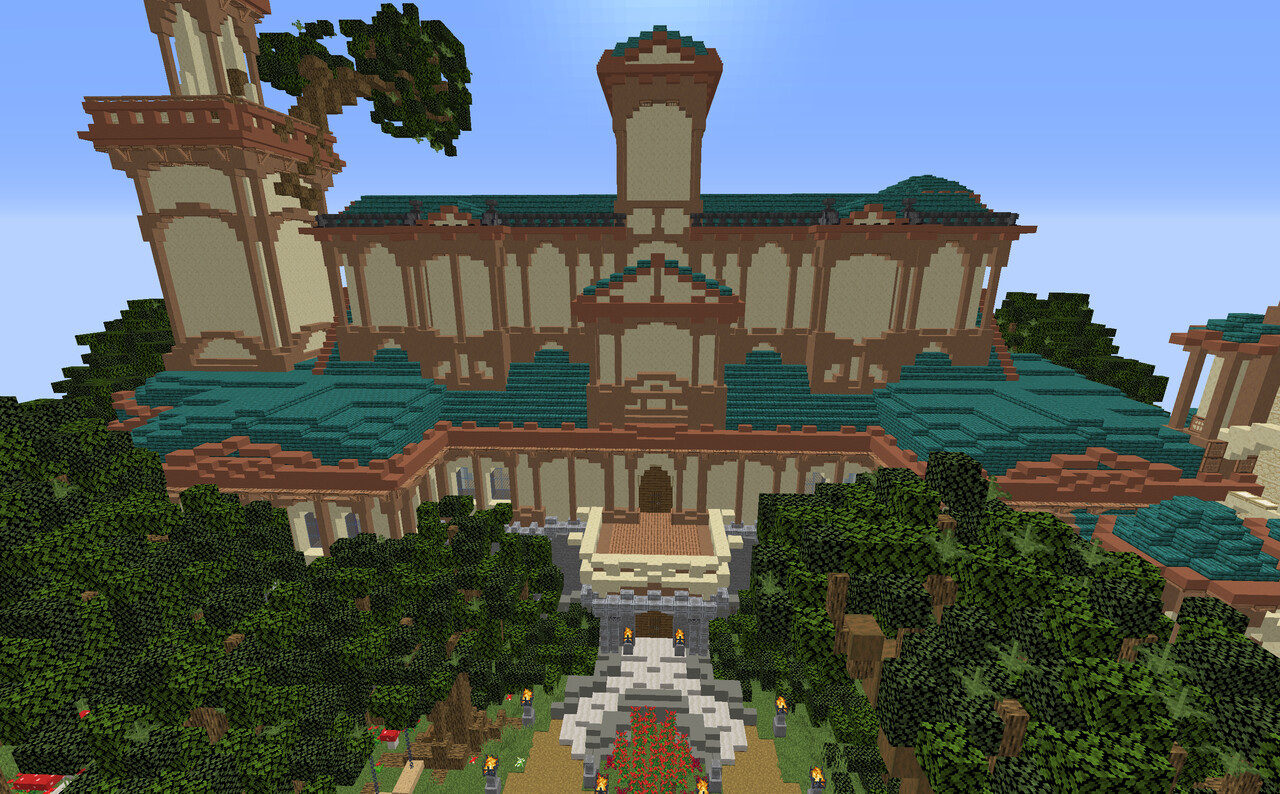 Overgrown manor Minecraft Map