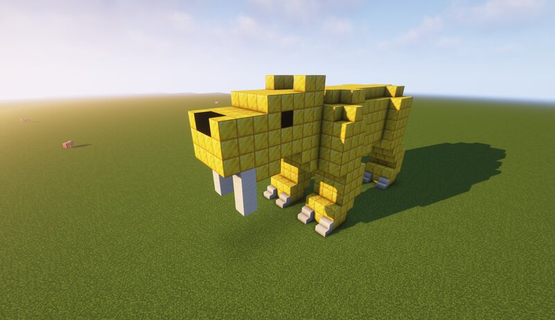 Golden Sabertooth Statue Minecraft Map