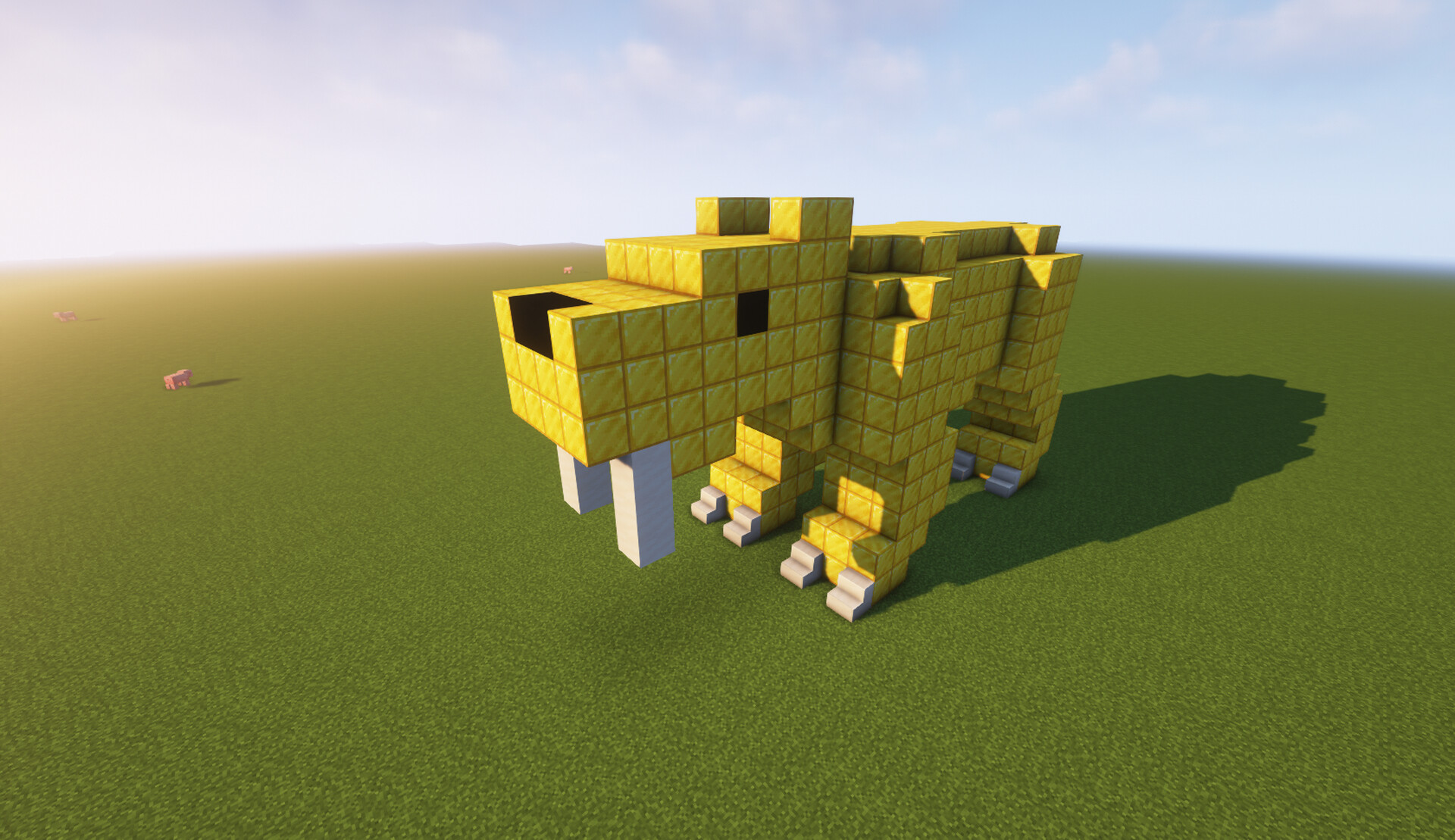 Golden Sabertooth Statue Minecraft Map