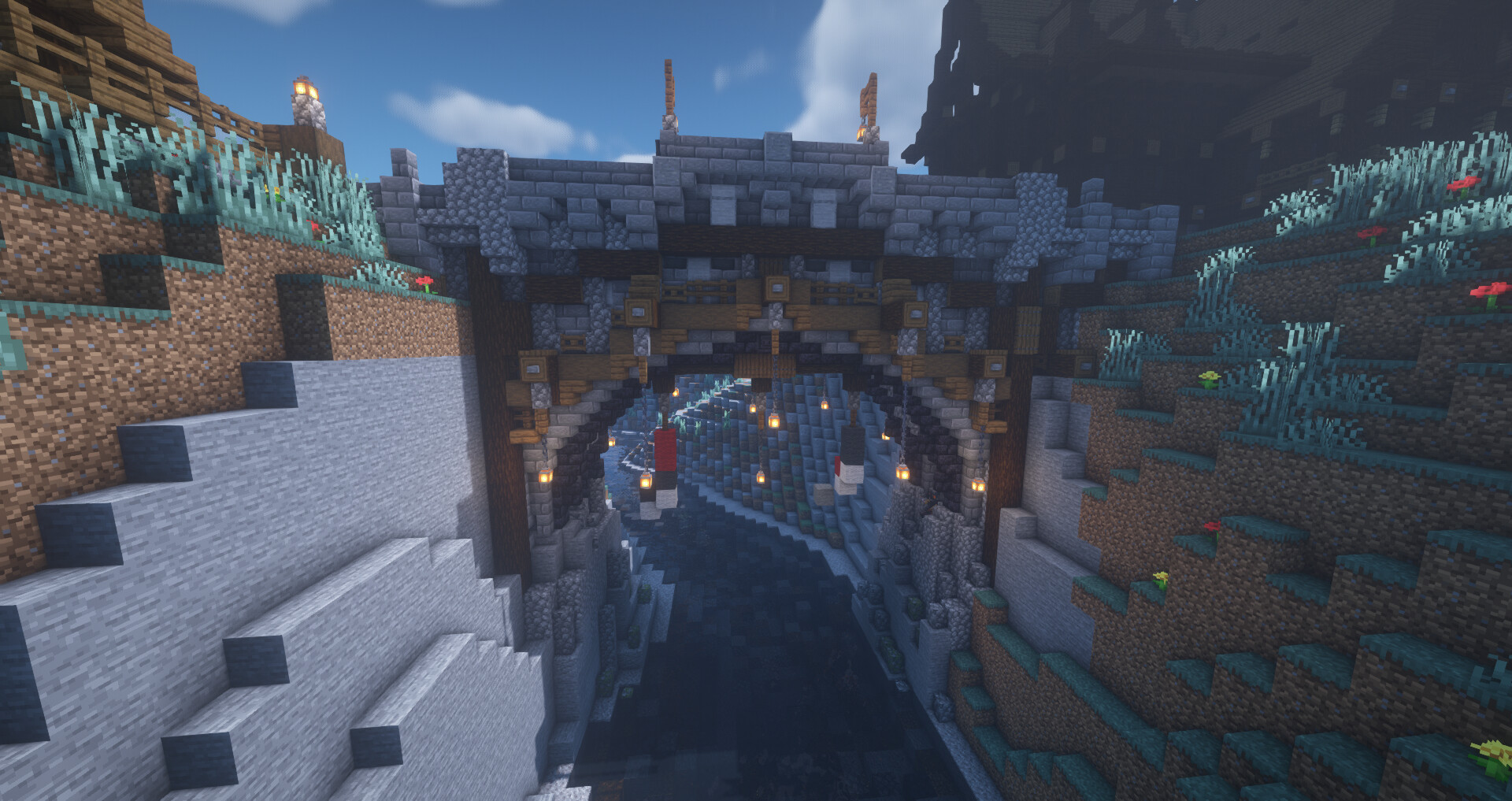 Nordic / Medieval Bridge #2 Project Aldinnheimr Minecraft Map