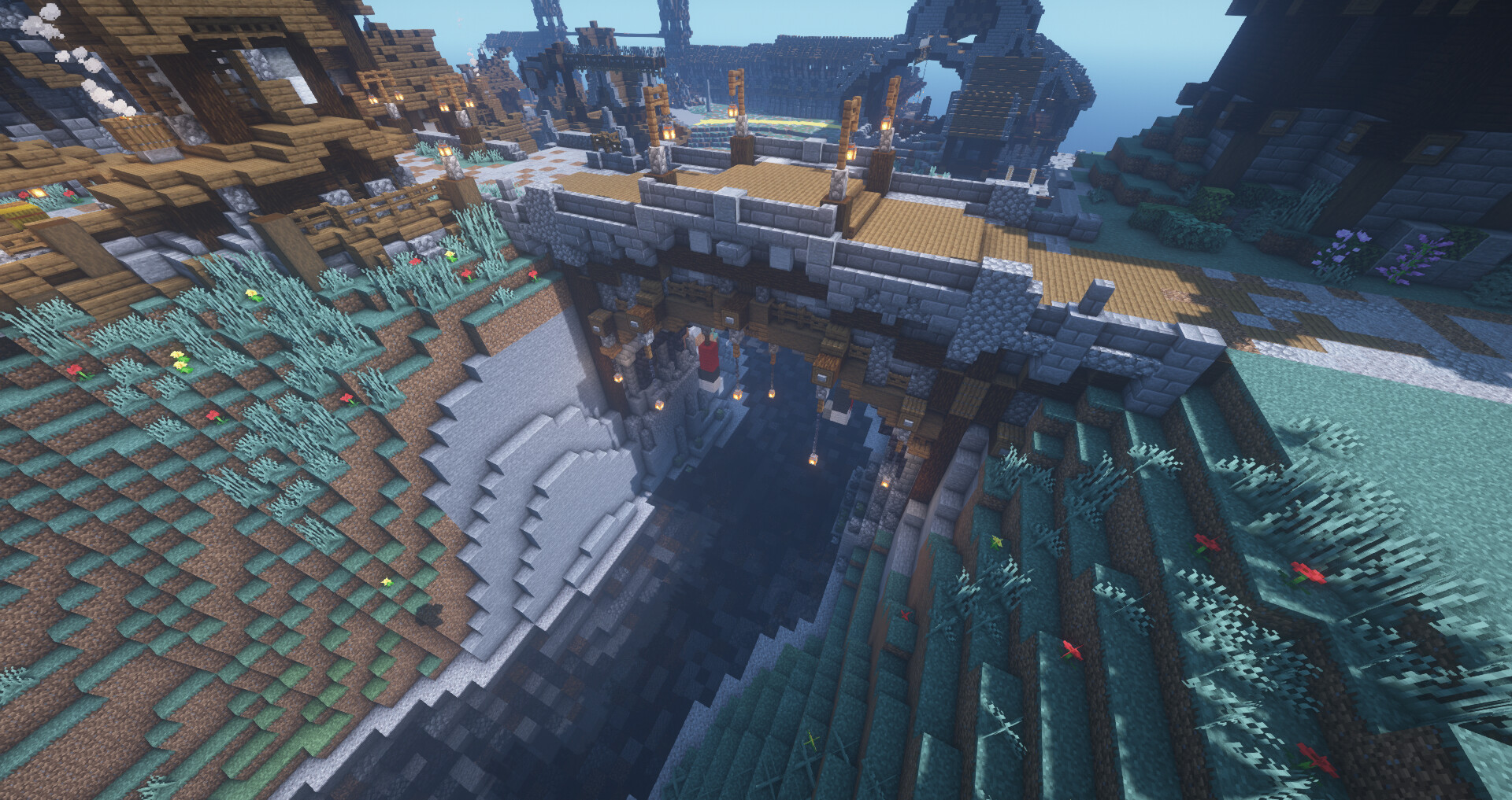 Nordic / Medieval Bridge #2 Project Aldinnheimr Minecraft Map