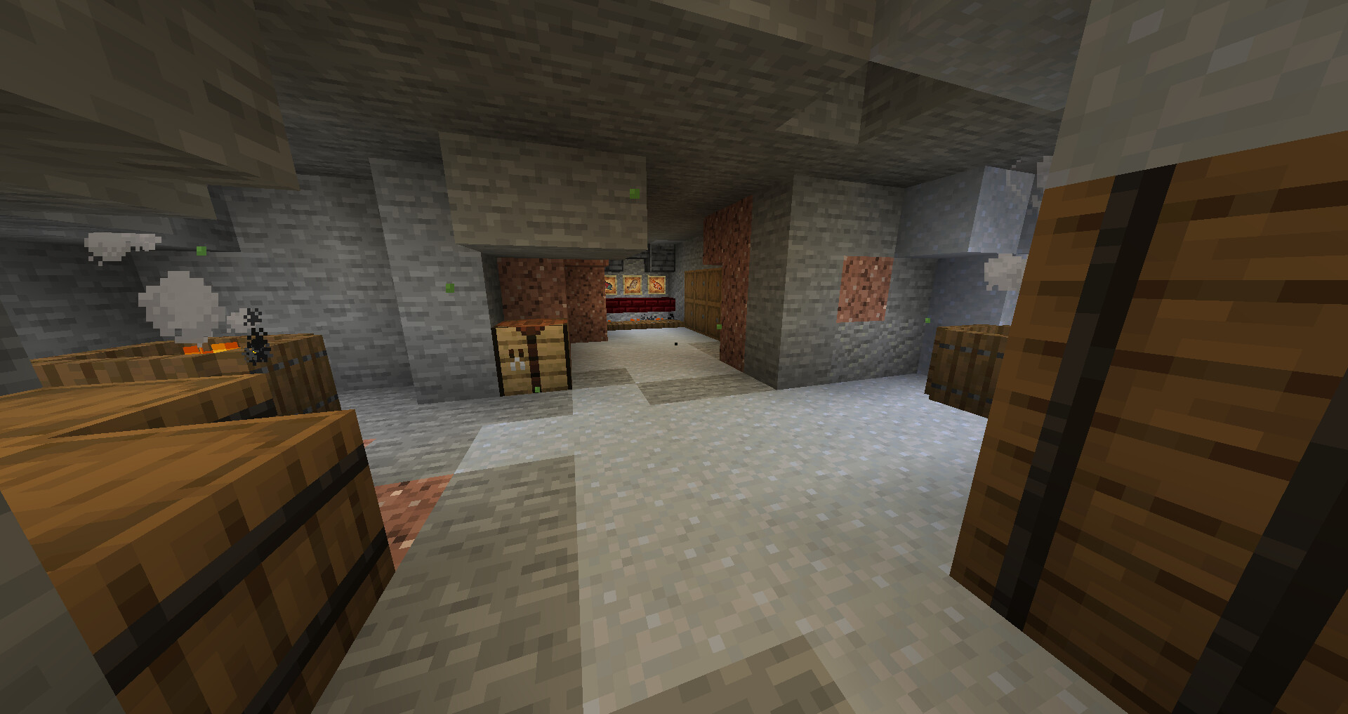 underground town Minecraft Map