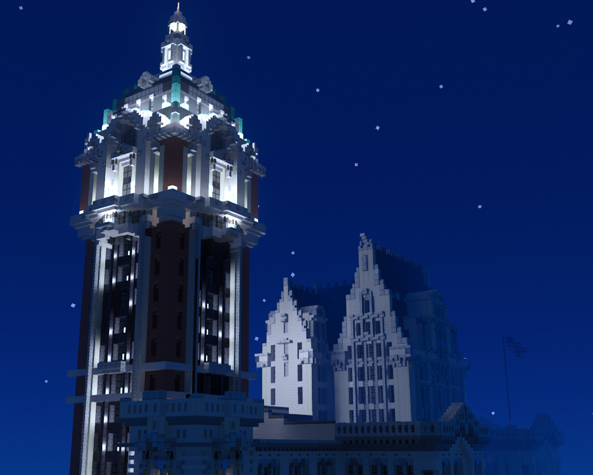 Singer Building and City Investing Building. Minecraft Map