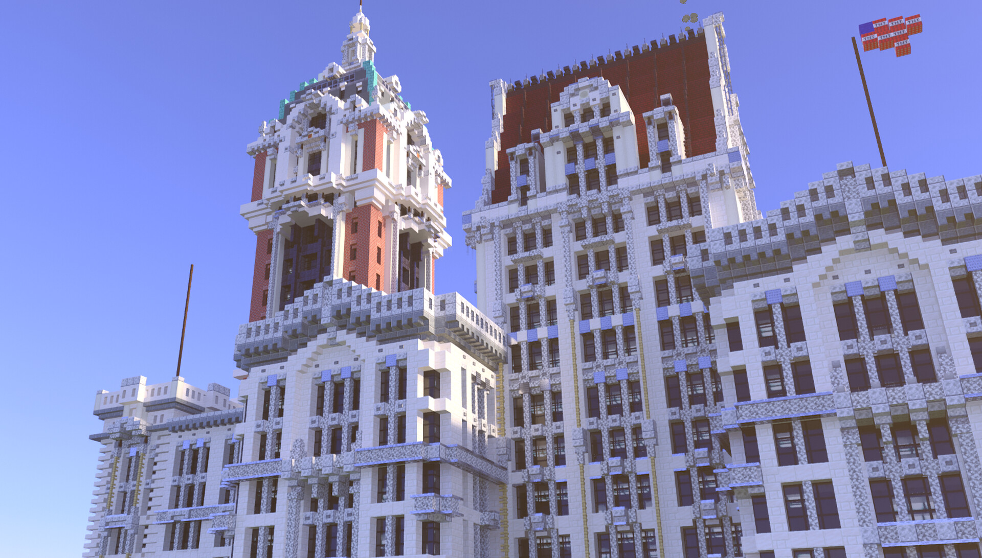 Singer Building and City Investing Building. Minecraft Map