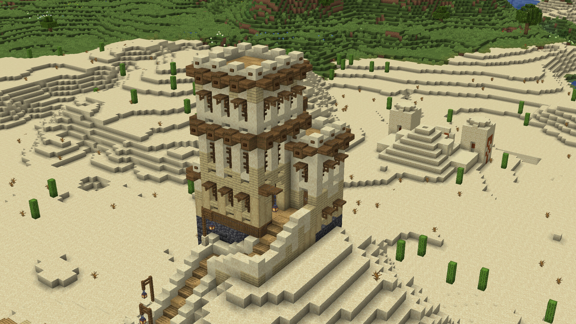 Small Sandstone Tower/House in Desert Minecraft Map