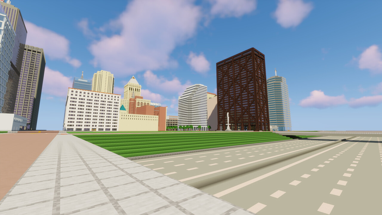 1980's High-Rise: Oakwood City Minecraft Map