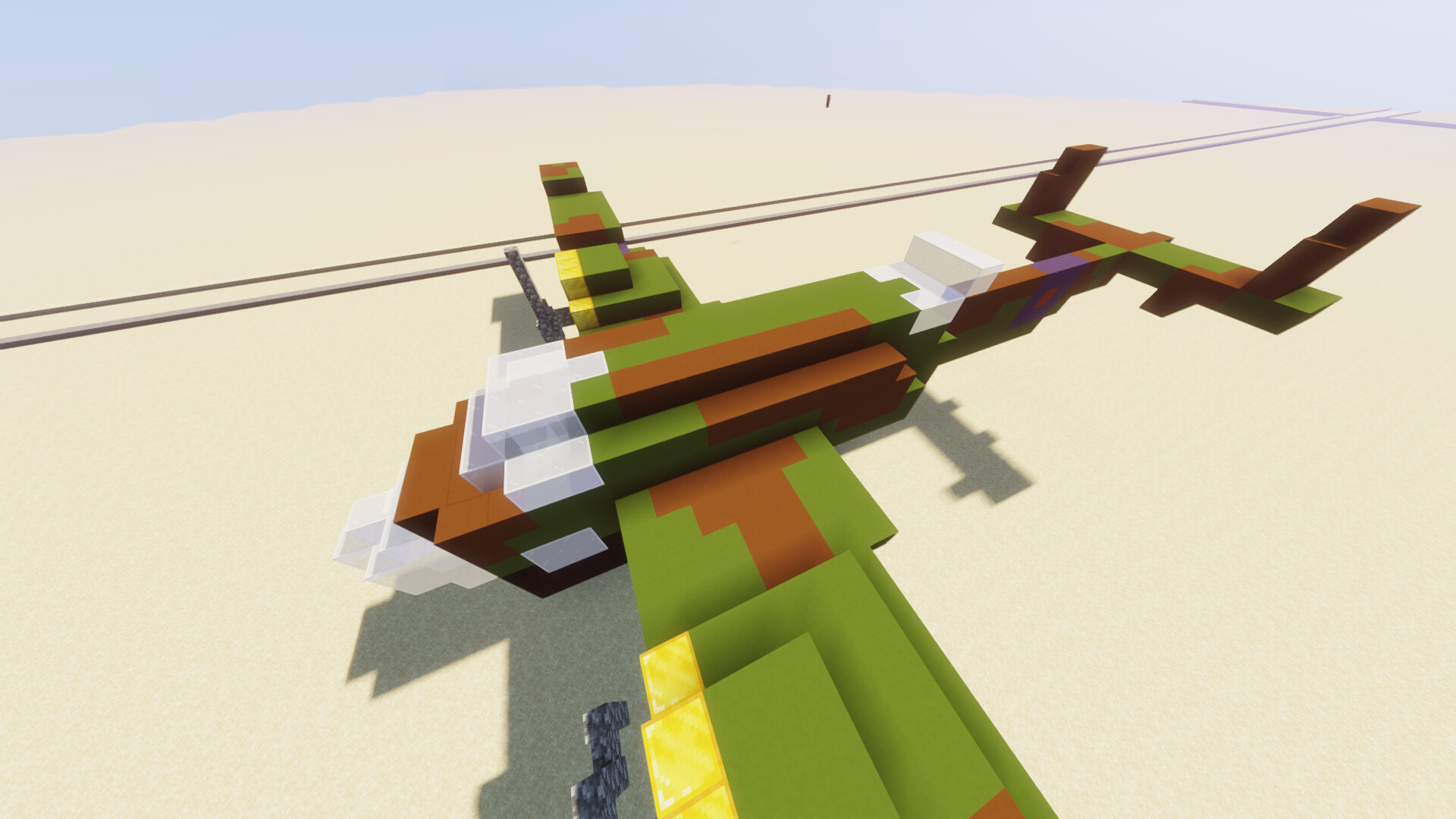 RAF medium bomber - HP.52 Hampden 1,2:1 scale Minecraft Map