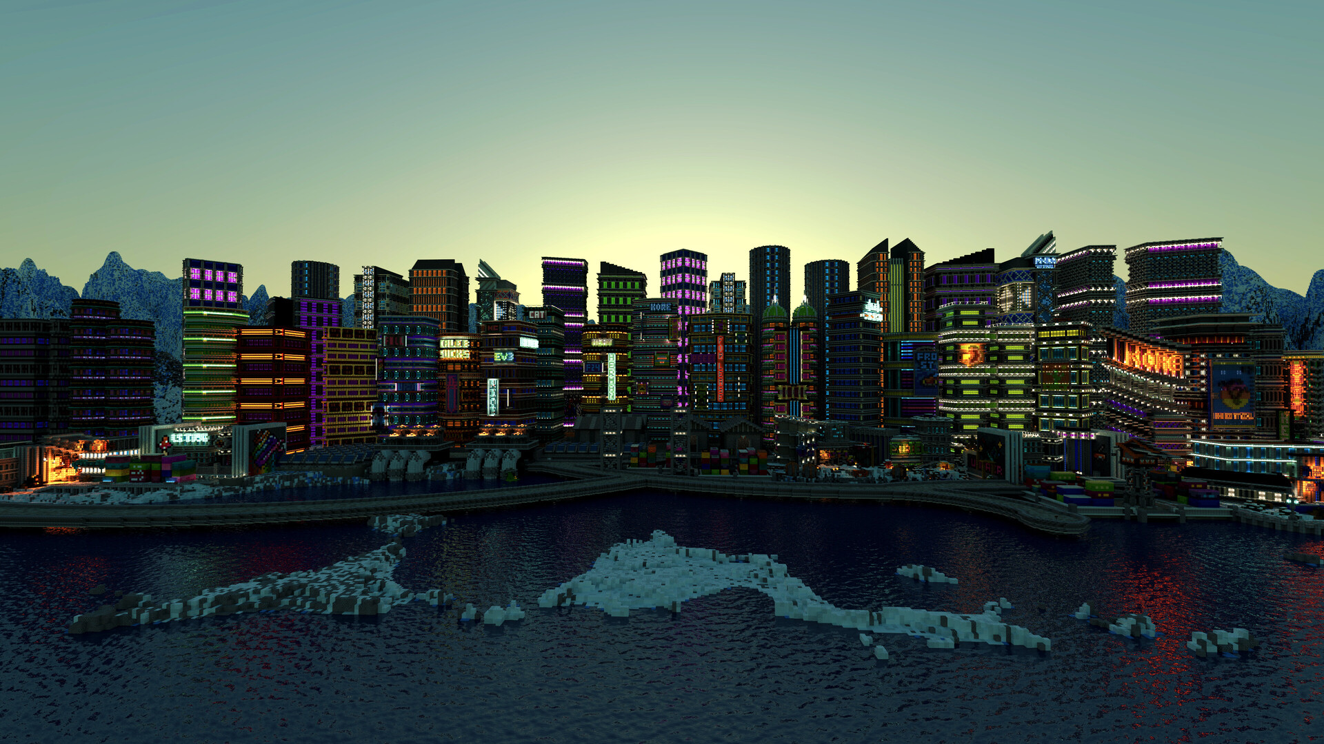Cyberpunk City [Legacy] Minecraft Map