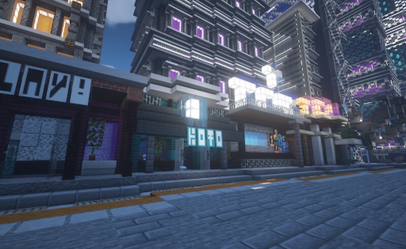 Cyberpunk City [Legacy] Minecraft Map