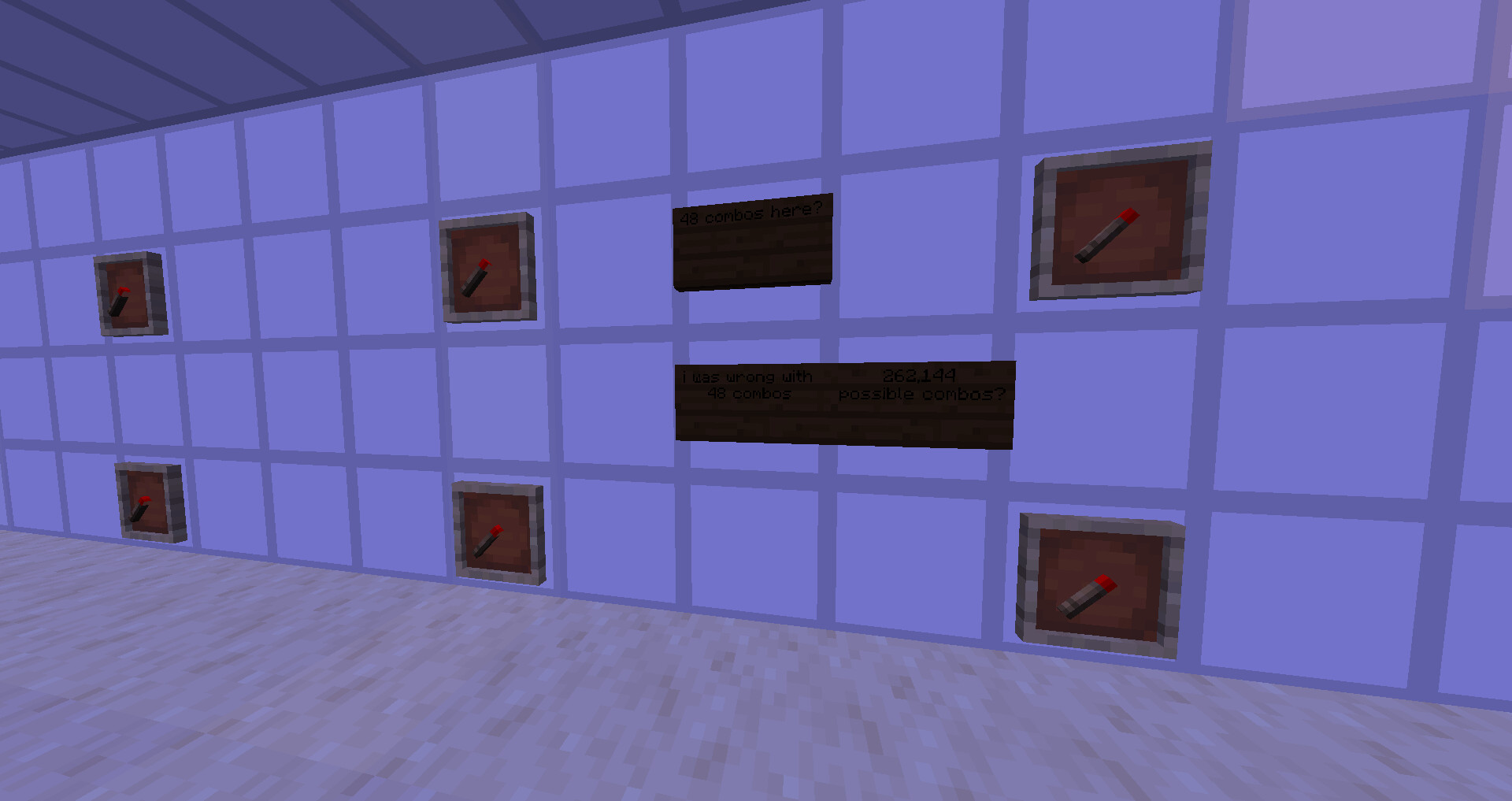 combanation lock Minecraft Map