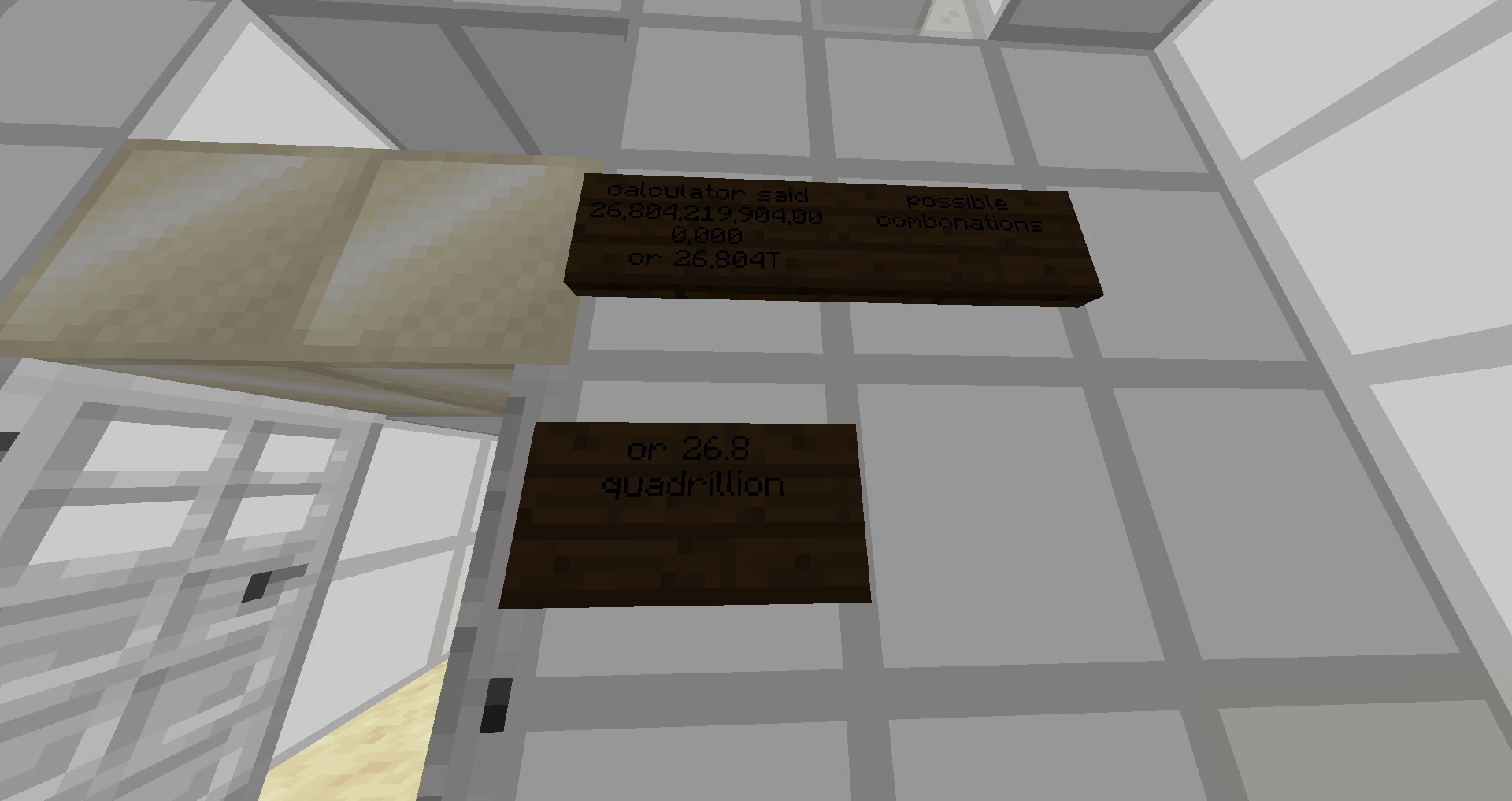 combanation lock Minecraft Map