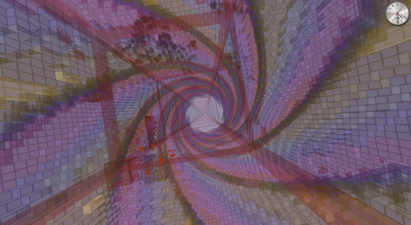 Rainbow Tower with spiral Minecraft Map